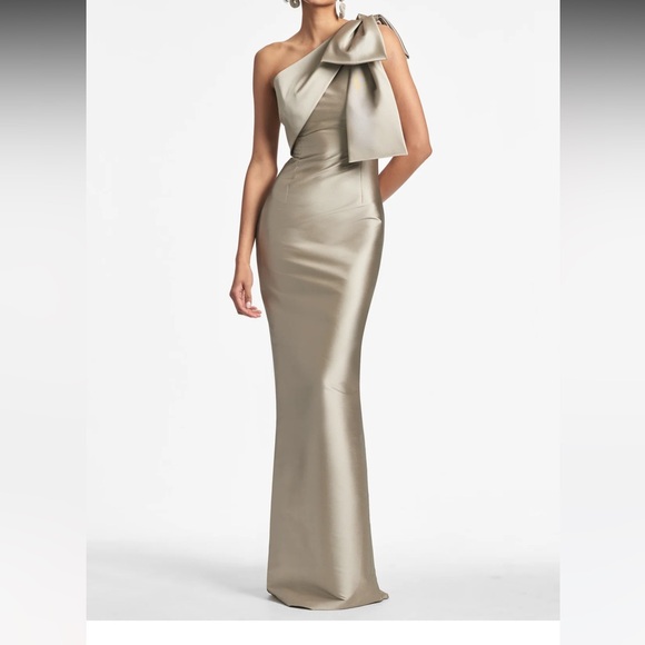 Sachin + Babi | Dresses | Sachin And Babi Bonnie One Shoulder Bow Gown ...